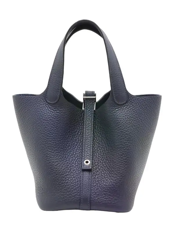 Hermès Clemence Picotin Lock 18 Handbag - Blue