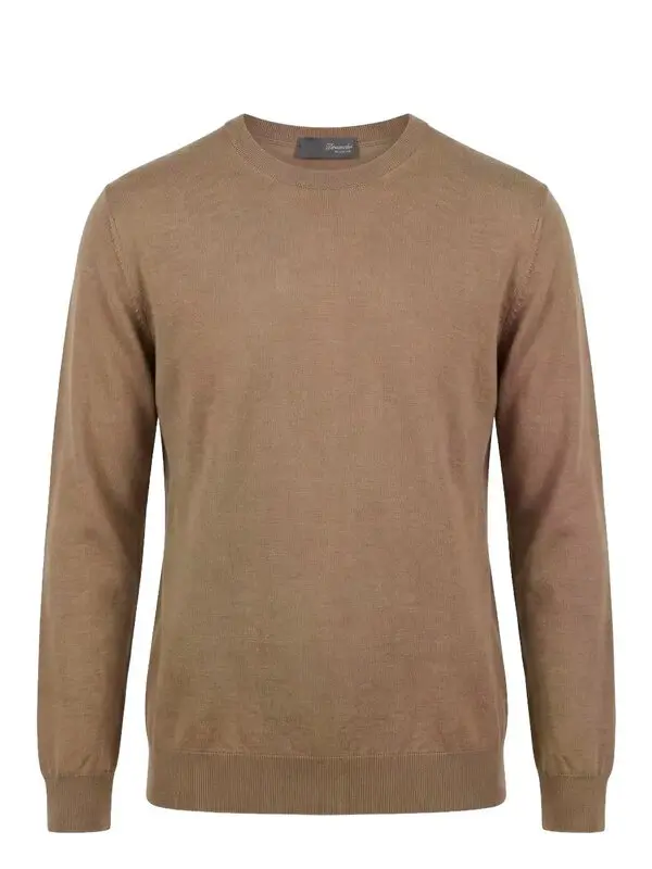 DRUMOHR Fine Knit Crew-neck Pullover - Brown