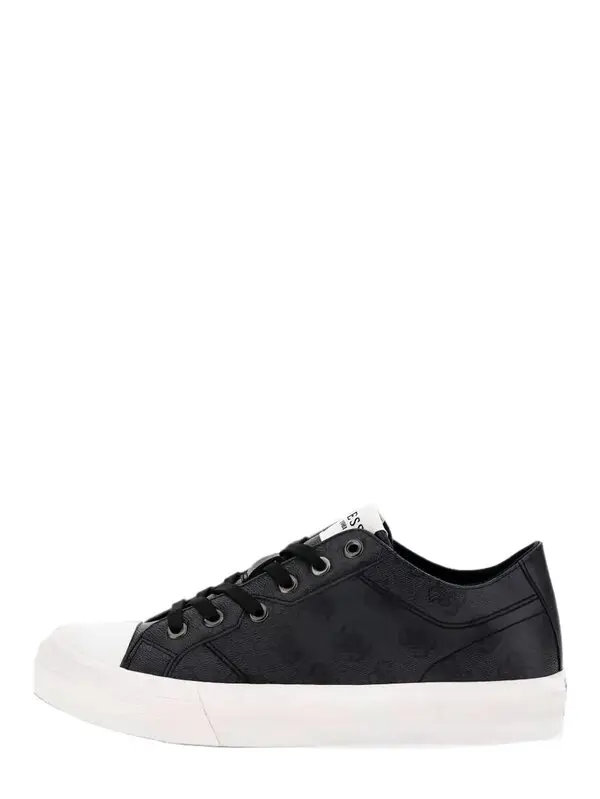 Guess Istria Low 4g Logo Sneakers - Black