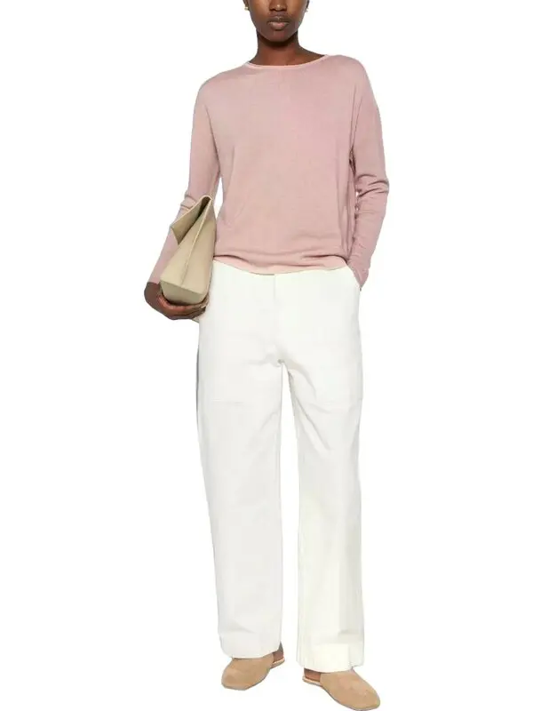 AROVESCIO Drop-shoulder Sweater - Pink