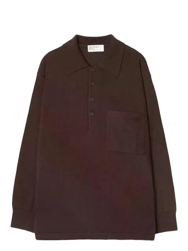 Universal Works Button-down Merino Wool Sweater - Brown