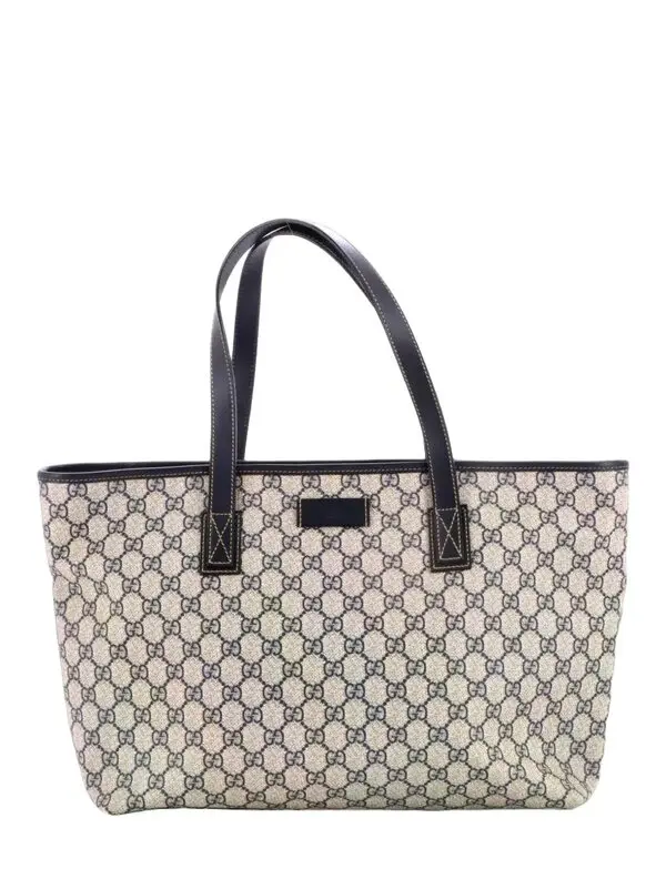 Gucci Monogram Coated Canvas Tote - Blue