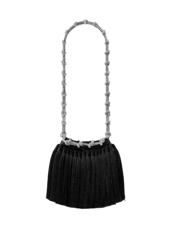 SIMONMILLER Tassel Knotty Shoulder Bag - Black