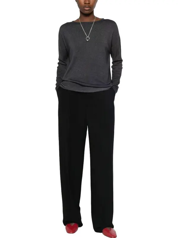 AROVESCIO Drop-shoulder Sweater - Grey