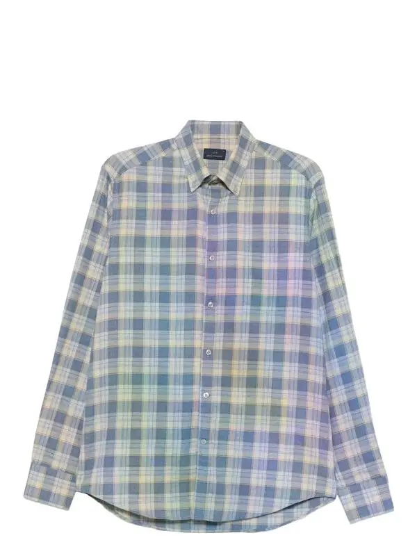 Paul & Shark Check-pattern Button-down Shirt - Blue