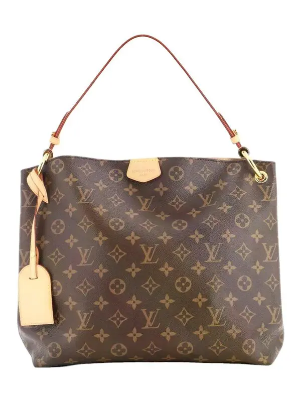 LOUIS VUITTON Monogram Canvas Graceful Hobo Bag - Brown