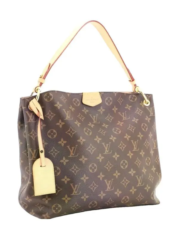 LOUIS VUITTON Monogram Canvas Graceful Hobo Bag - Brown