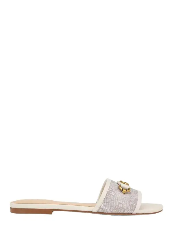 Guess Hammi Logo Slide Sandals - Neutrals