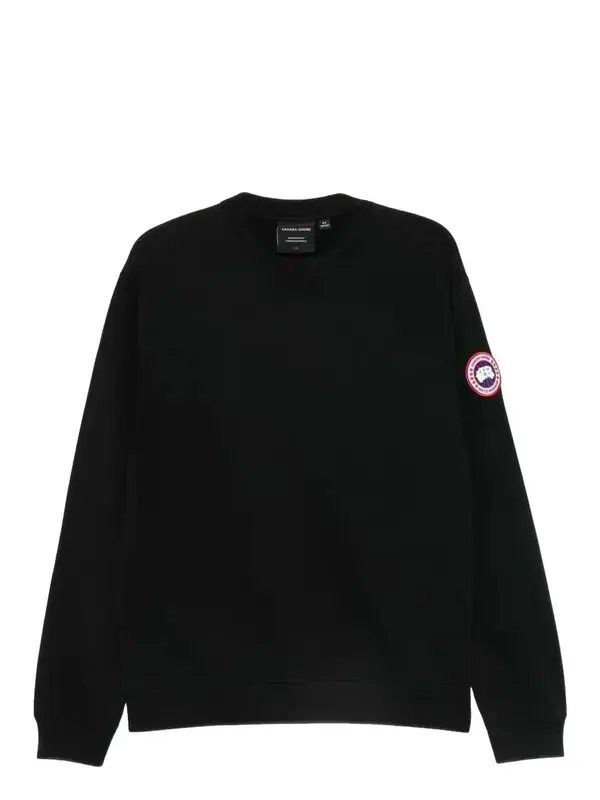 Canada Goose Loon Logo-patch Sweater - Black