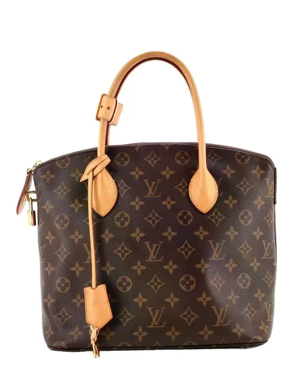LOUIS VUITTON Monogram Canvas Lockit Nm Pm Satchel - Brown