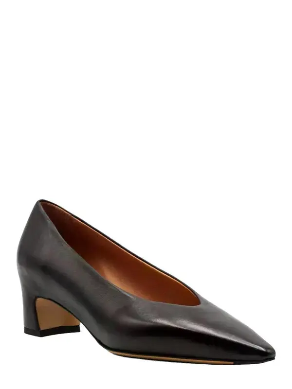 MARA BINI Tapered-toe Leather Pumps - Black