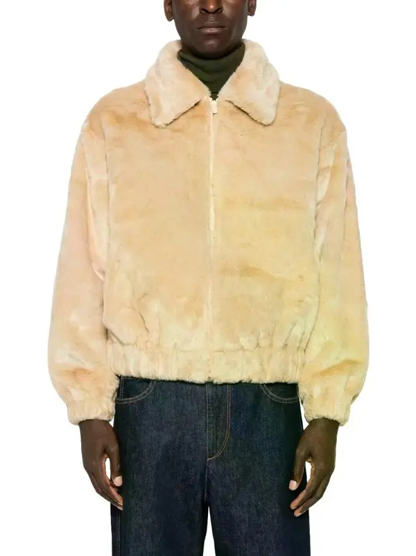 Drole De Monsieur Not From Paris Madame Faux-fur Coat - Neutrals