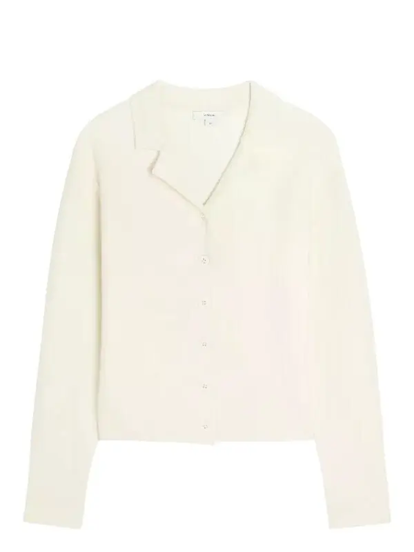 Vince Spread-collar Button-up Cardigan - Neutrals