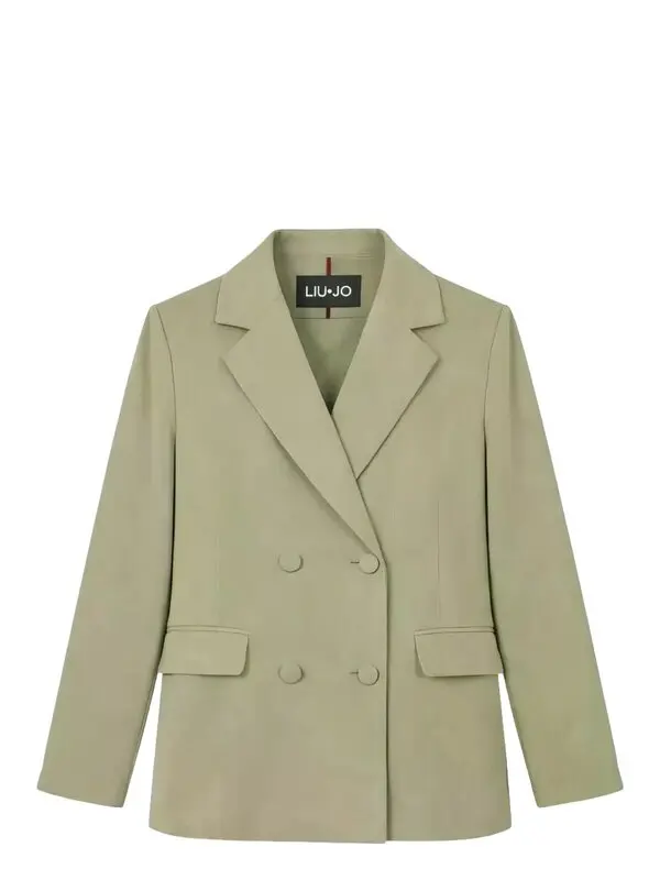 Liu Jo Double-breasted Paneled Blazer - Green