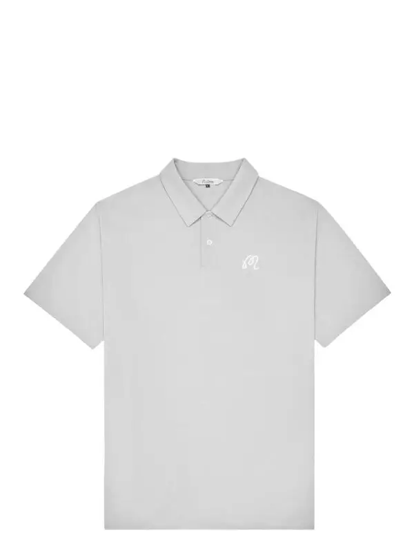 MALBON Logo-embroidered Fairway Polo Shirt - Grey