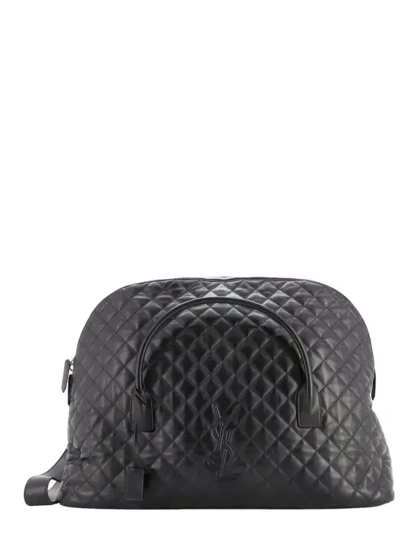 Saint Laurent Quilted Leather Travel Bag - Black