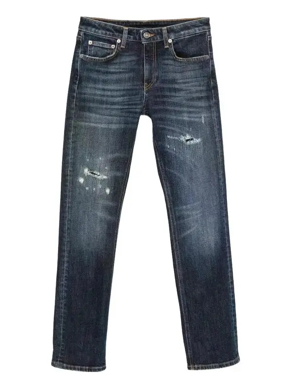 DONDUP Distressed Turn-up Jeans - Blue