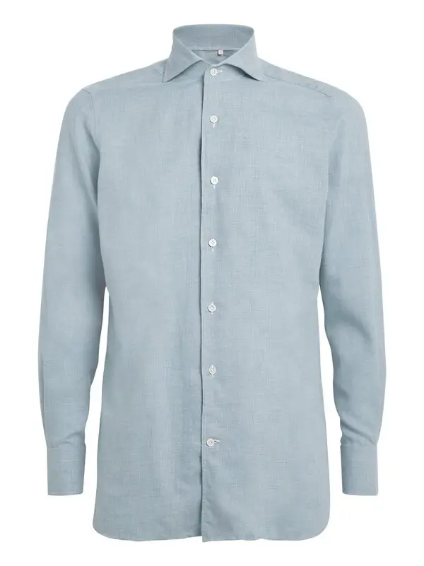 100HANDS Cotton Flannel Shirt - Blue