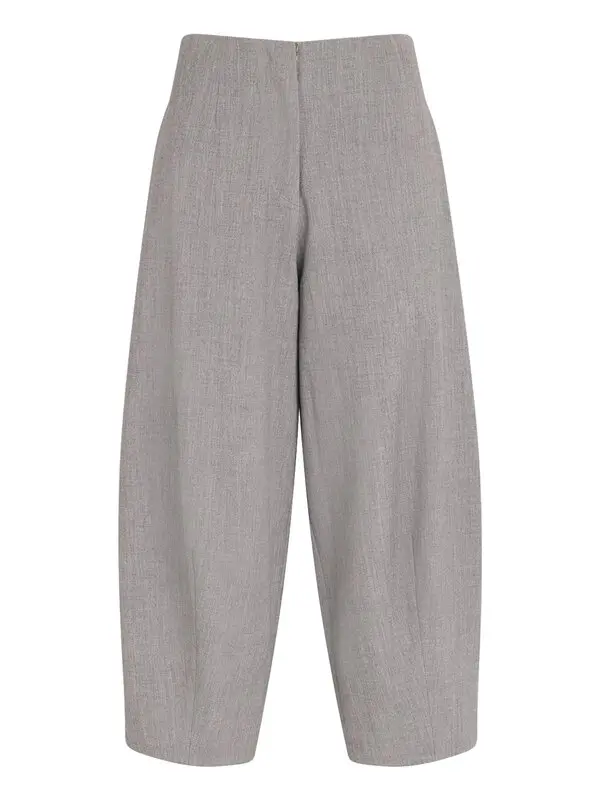 Source Unknown Pintuck Bimba Wide-leg Trousers - Grey