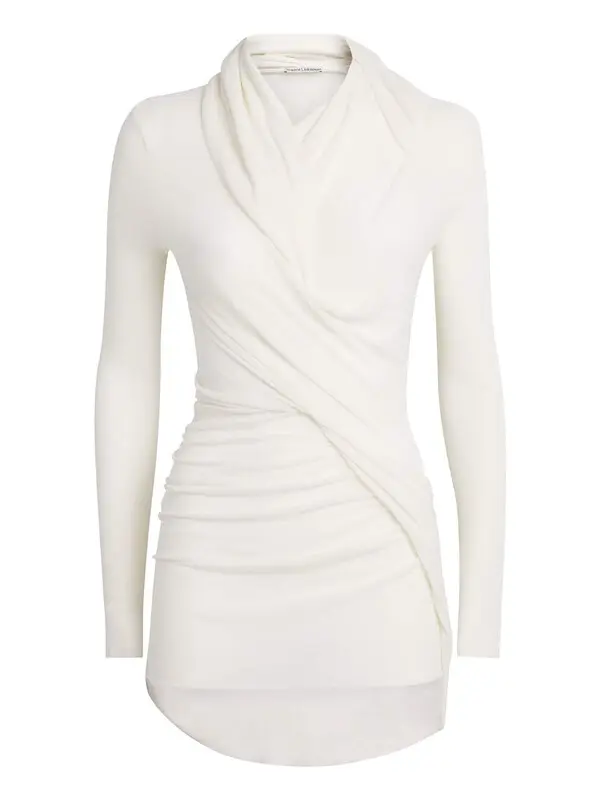 Source Unknown Asymmetric-drape Folgore Top - Ivory