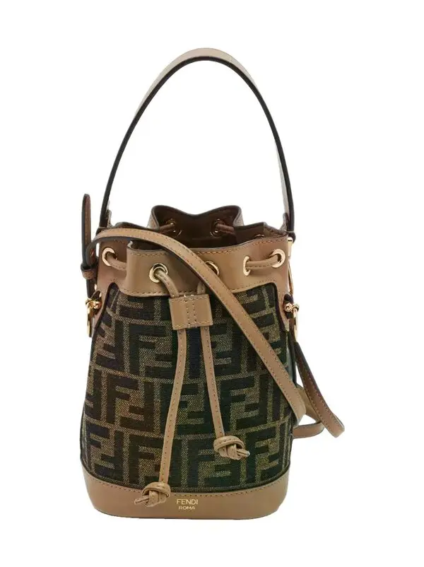 Fendi Mon Tresor Zucca Bucket Bag - Brown
