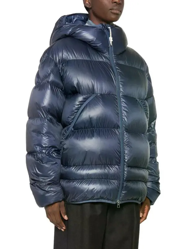Moncler Quilted Hooded Puffer Jacket - Blue