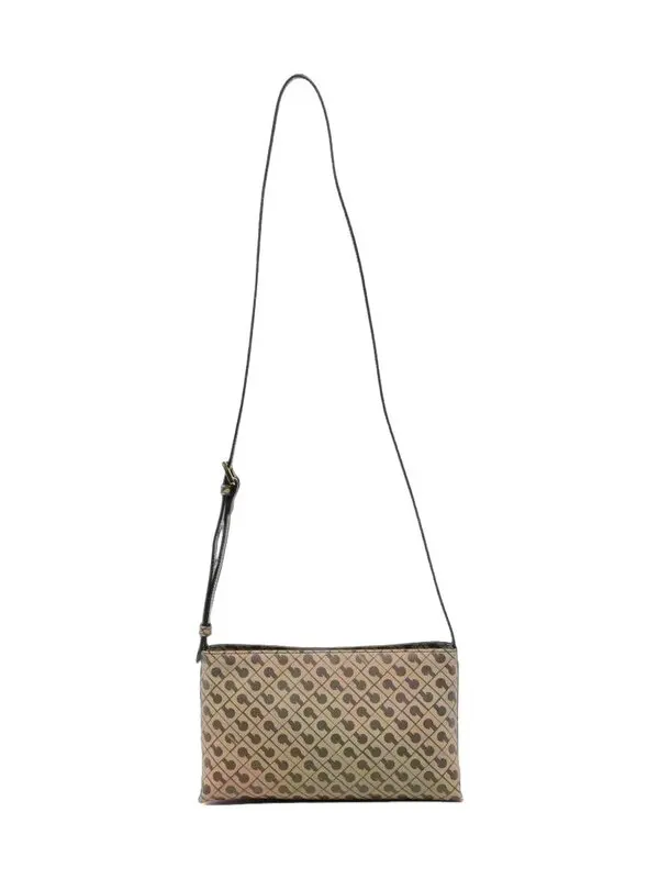 GHERARDINI Monogram-print Shoulder Bag - Neutrals