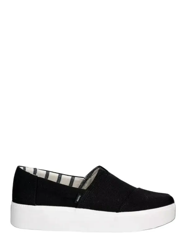 Toms Asher Platform Slip-on Sneakers - Black