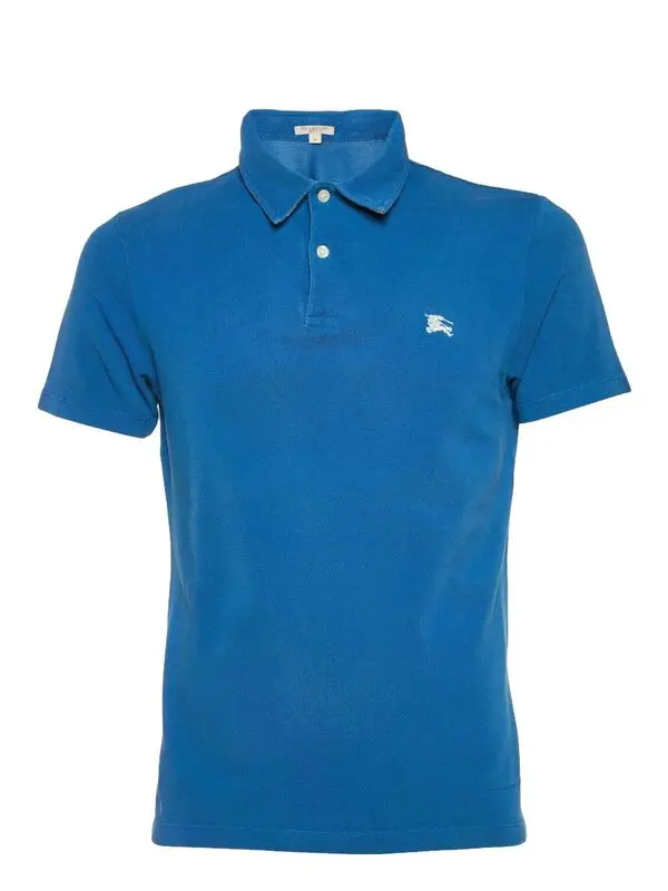 Burberry Cotton Polo Shirt - Blue