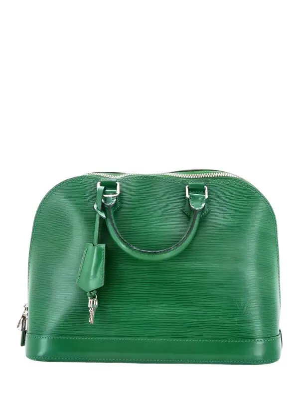 LOUIS VUITTON Alma Handbag Epi Leather Pm Satchel - Green