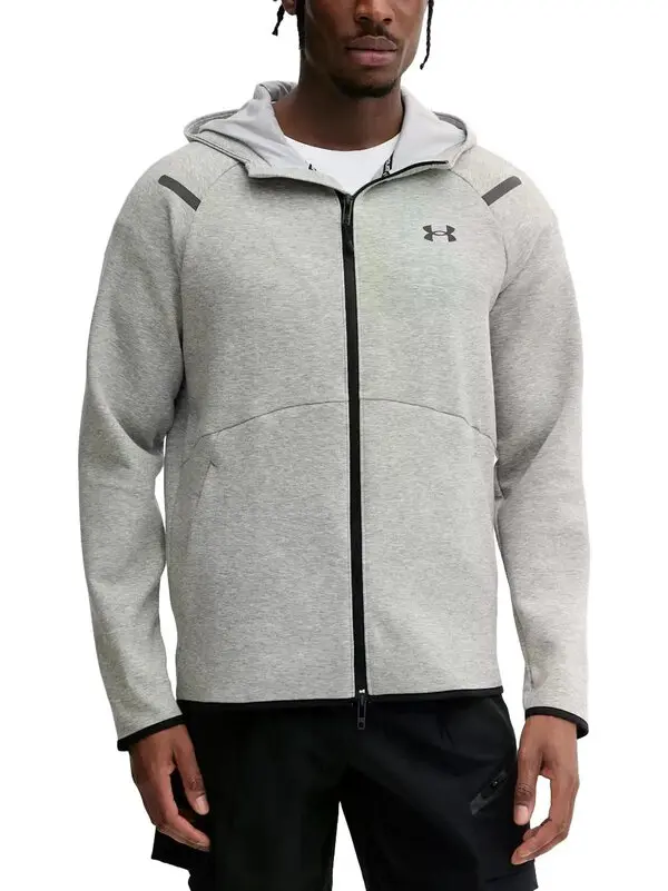 Under Armour Unstoppable Logo-print Zip-up Hoodie - Grey