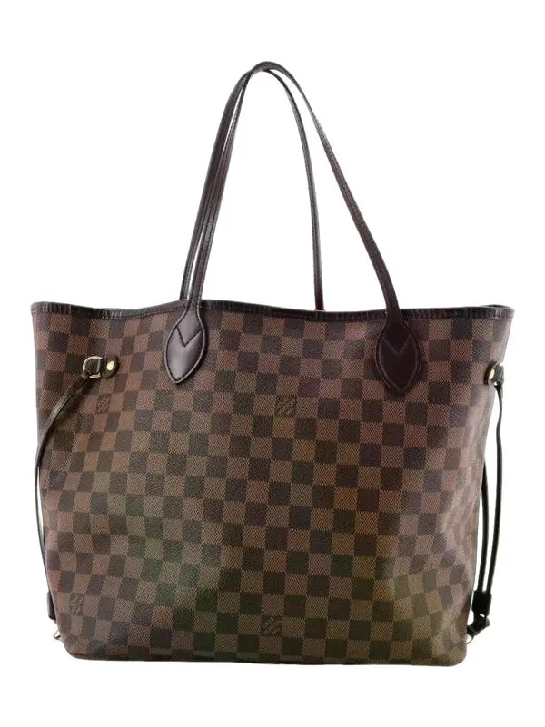 LOUIS VUITTON Neverfull Damier Mm Tote Bag - Brown
