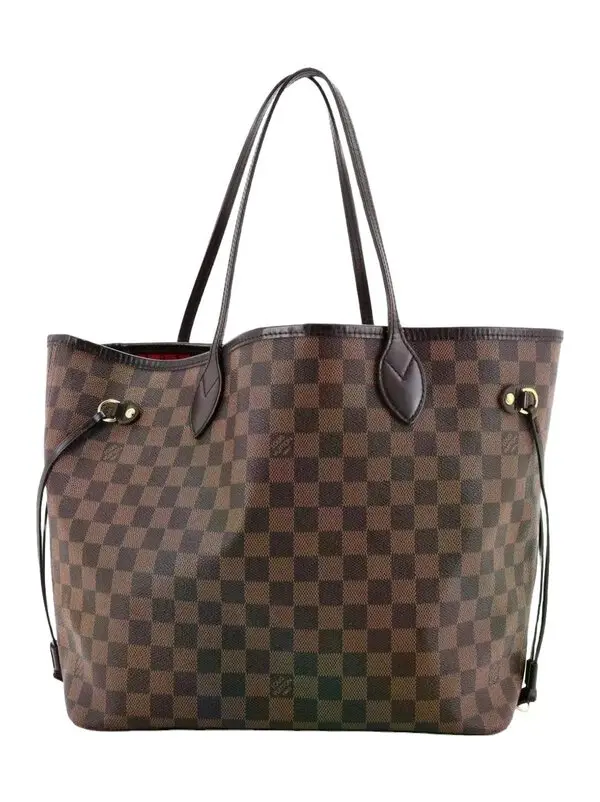 LOUIS VUITTON Neverfull Damier Mm Tote Bag - Brown