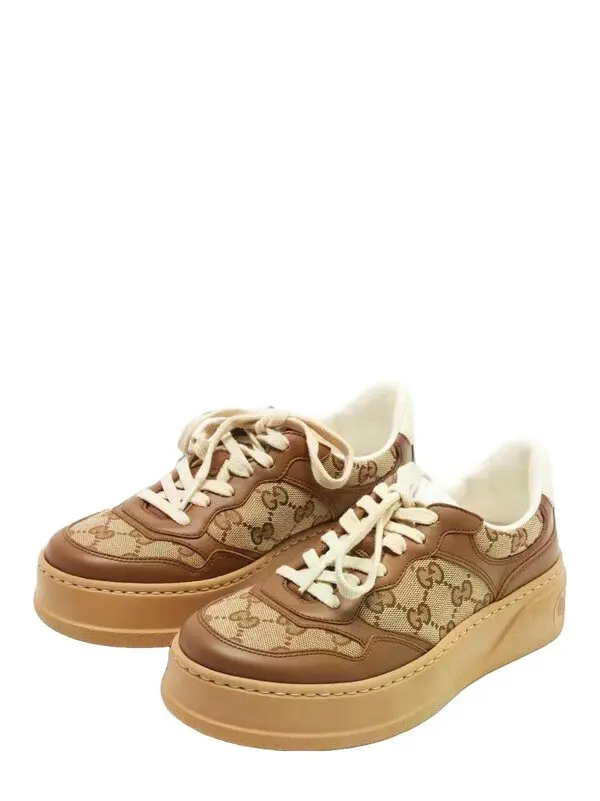 Gucci Gg Canvas Chunky Sneakers - Brown