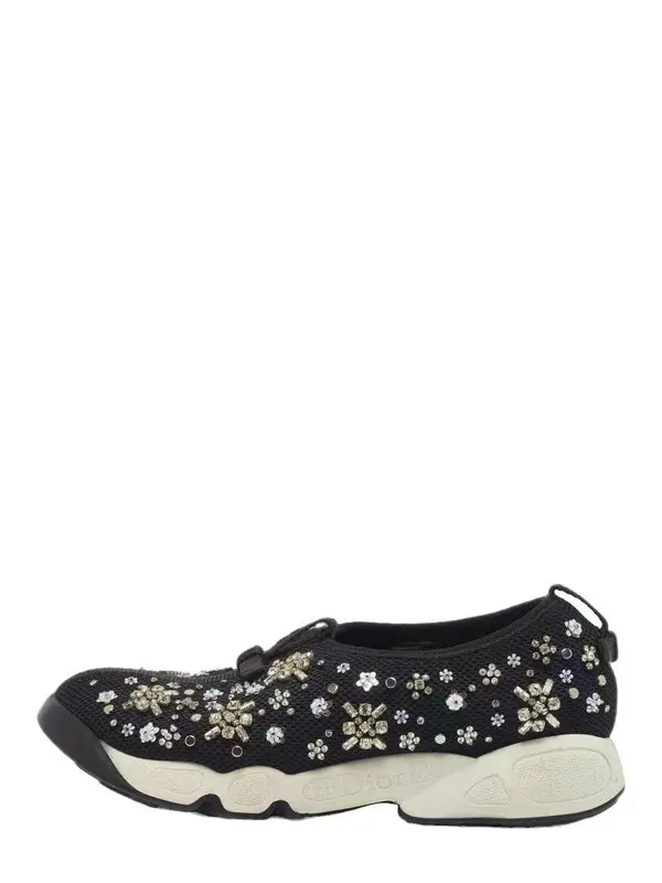 Dior Fusion Embroidered Mesh Sneakers - Black