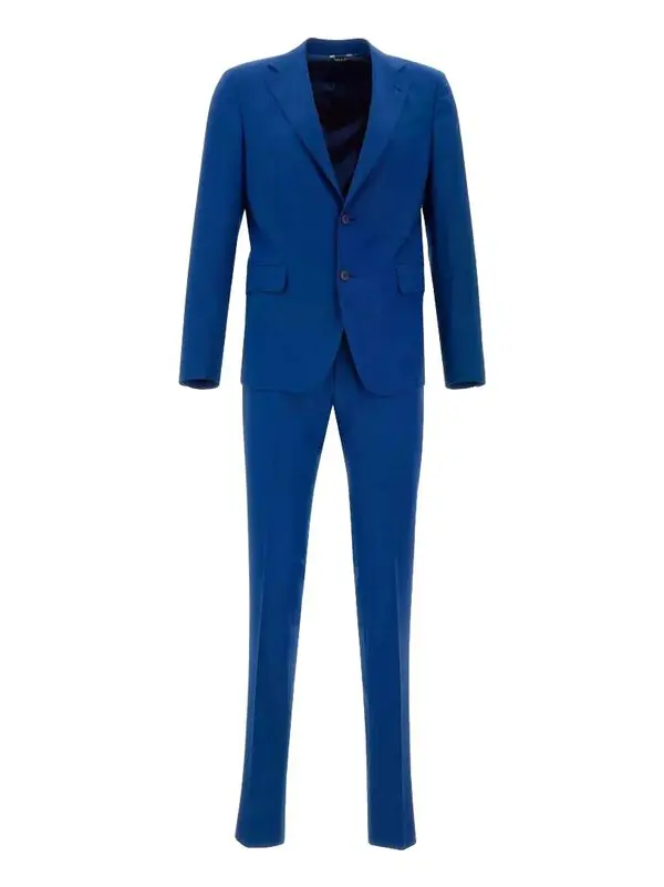 Brian Dales Slim-fit Single Breasted Suit - Blue