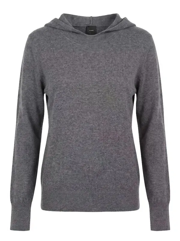 Pinko Wool Hooded Sweater - Grey
