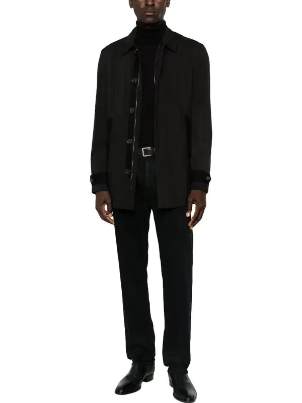Paul & Shark Button-up Collared Jacket - Black