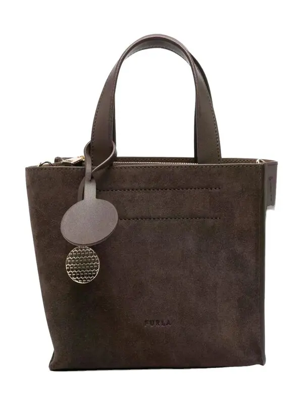 Furla Leather Tote Bag - Brown