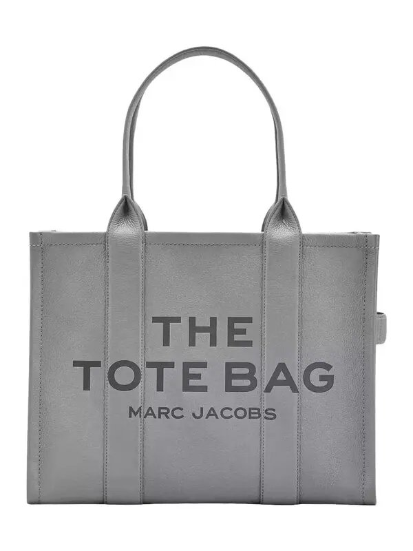 Marc Jacobs Leather Large Tote Bag - Grey