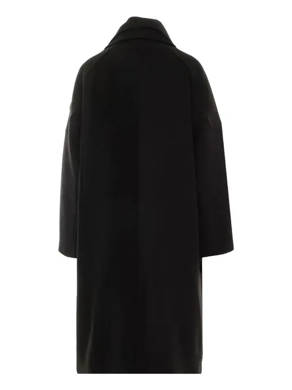 Moose Knuckles Asymmetric-zip Ribbed-collar Coat - Black