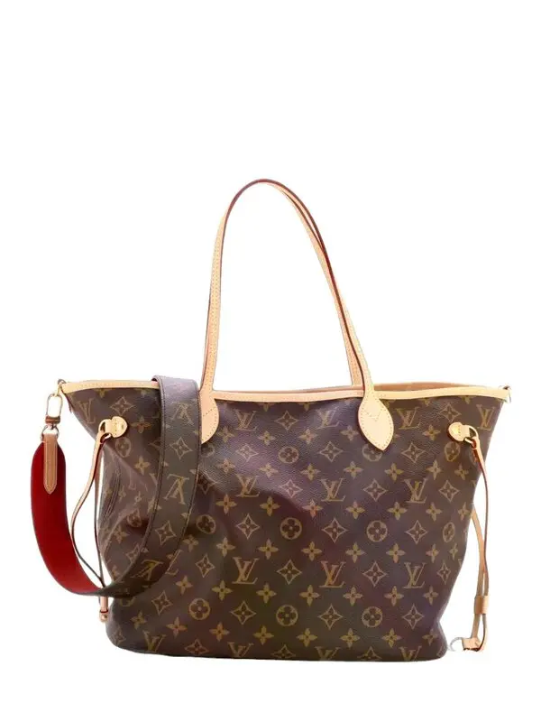 LOUIS VUITTON Neverfull Bandoulière Inside Out Monogram Canvas And Textile Mm Tote Bag - Brown