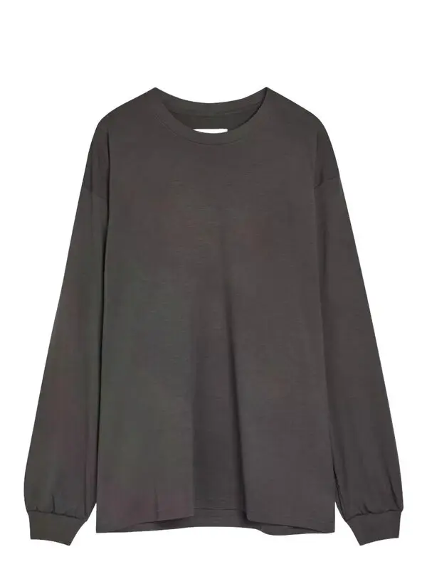 SSSTEIN Oversized Long-sleeve Wool T-shirt - Grey
