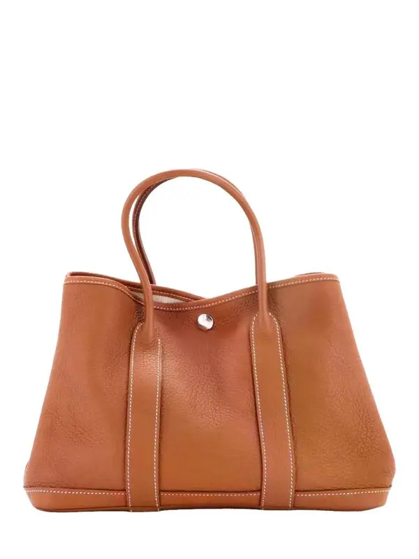 Hermès Leather Garden Party 30 Tote Bag - Brown