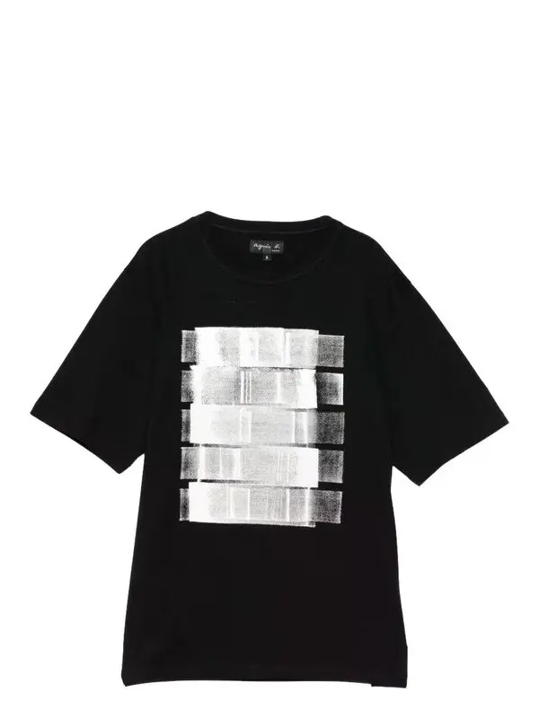 AGNES B. X Alexis Cladiere Graphic-print T-shirt - Black