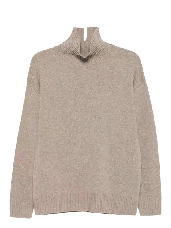 Seventy High-neck Knitted Sweater - Neutrals