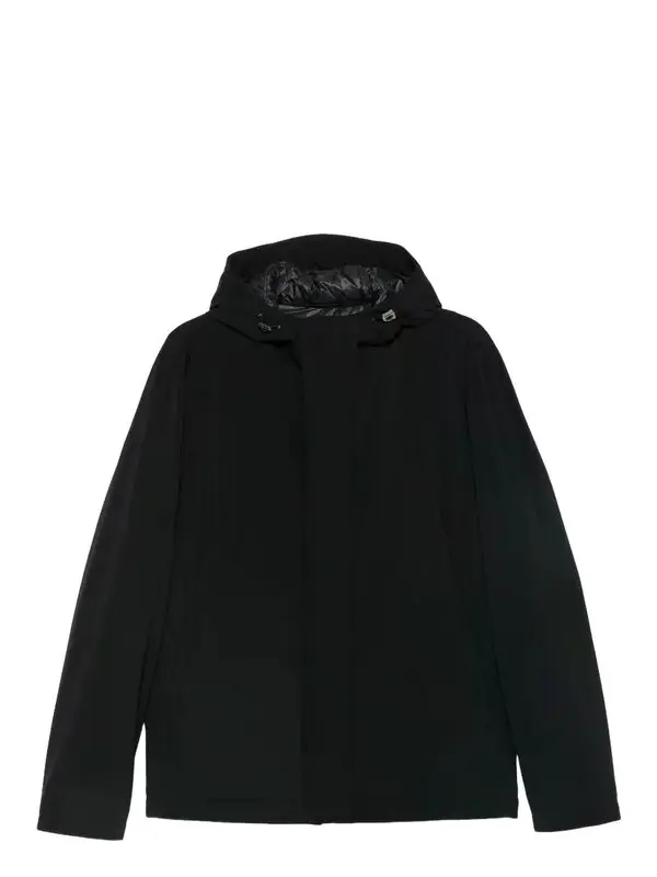 Herno Hooded Coat - Black