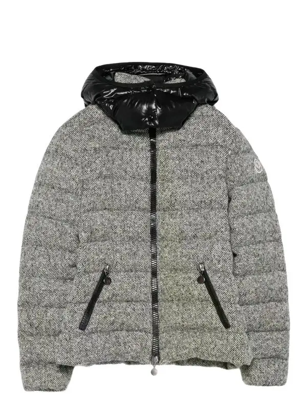 Moncler 2010s Tweed Padded Jacket - Grey