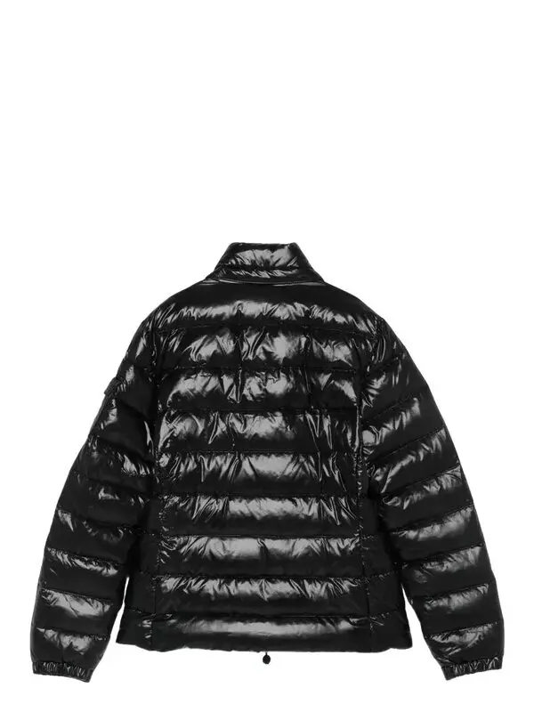 Moncler 2000s Quilted Logo-patch Jacket - Black