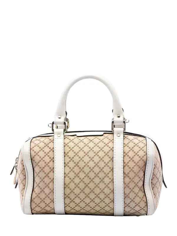 Gucci Diamante Canvas Joy Boston Bag Satchel - Neutrals